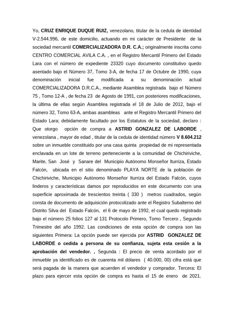 Opcion Astrid | PDF | Venezuela