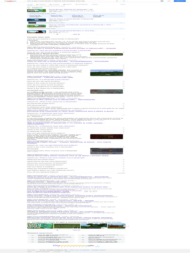 How To Get A World Border in Bedrock That Increases Every Day - Google ...