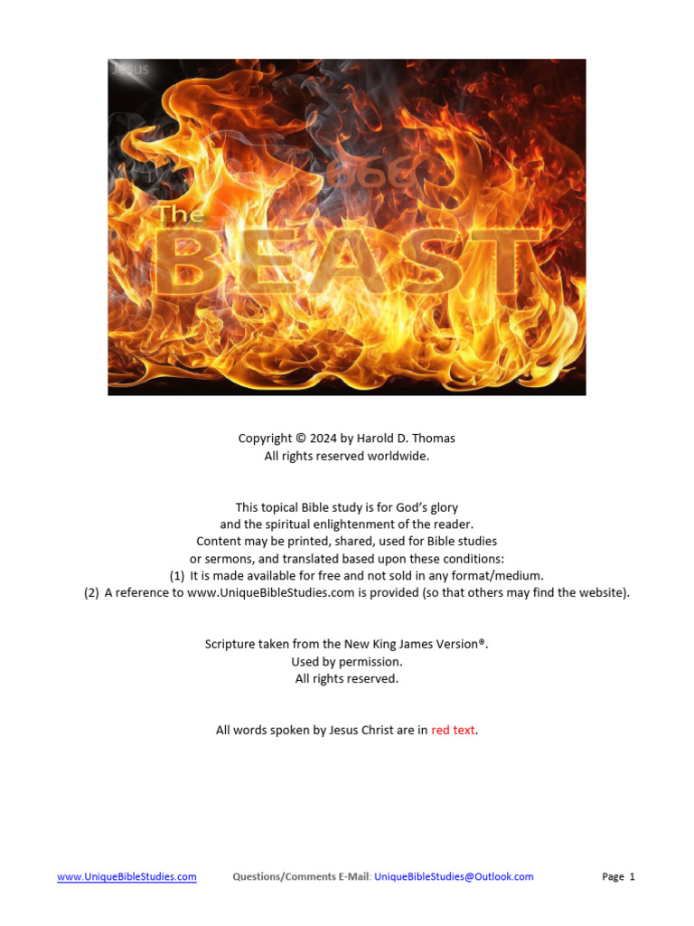 Understanding the Mark of the Beast | PDF | The Beast (Revelation) | Jesus