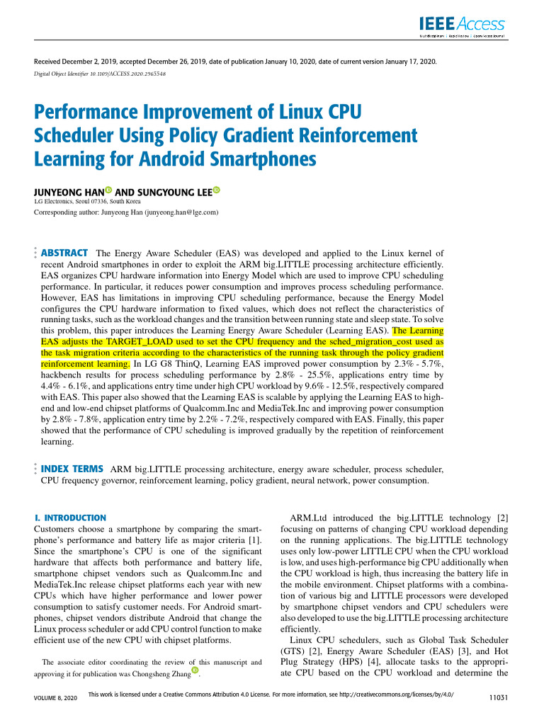 Performance Improvement of Linux Cpu Scheduler Using Policy 5c9jhxkcbs 2 | PDF | Central ...