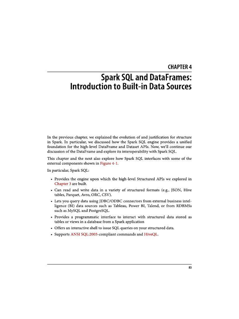 Learning Spark - Chapter 4 | PDF