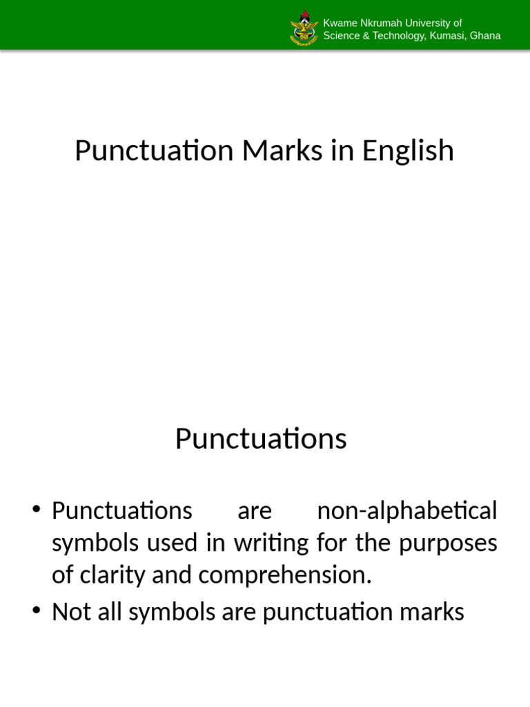 Final Punctuation in English Lecture Slides 2025 Most Final-1 | PDF ...
