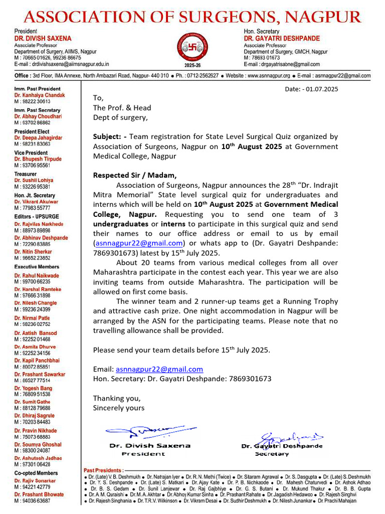 Quiz Invitation 25-26 | PDF