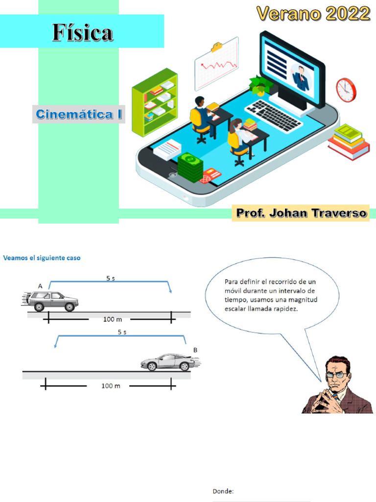 Física - Cinemática MRU | PDF