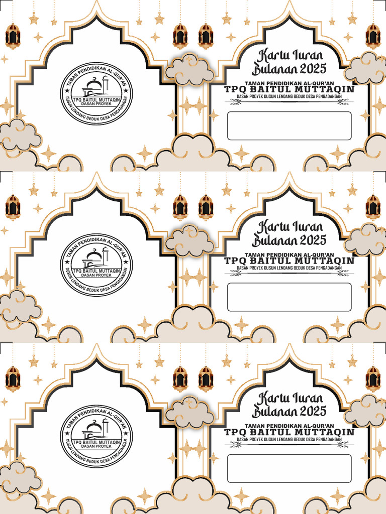 Proyek TPQ Baitul Muttaqin 2025 | PDF