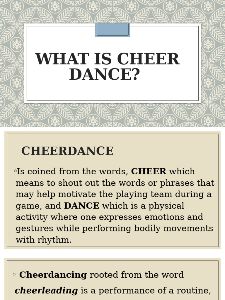 Cheer Dance | PDF