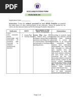Annotation Template For Teacher I-III (Proficient Teacher) With ...