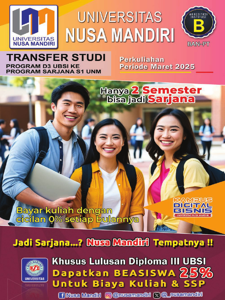 Transfer Studi DIII UBSI ke Nusa Mandiri | PDF