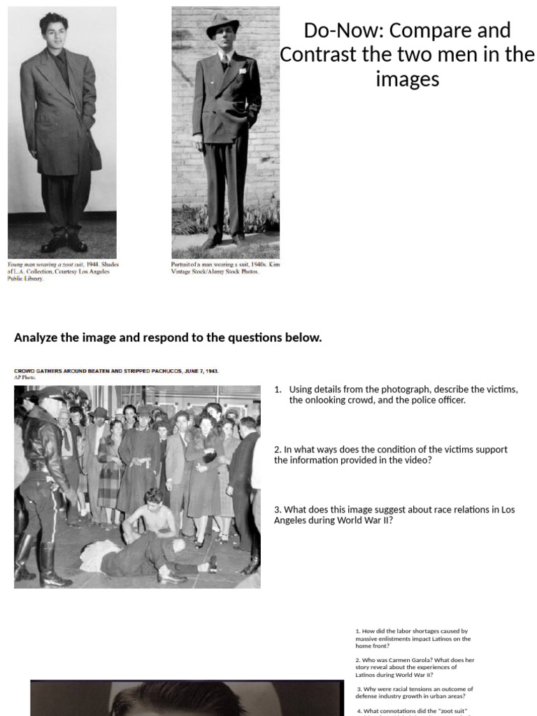 Understanding the Zoot Suit Riots | PDF