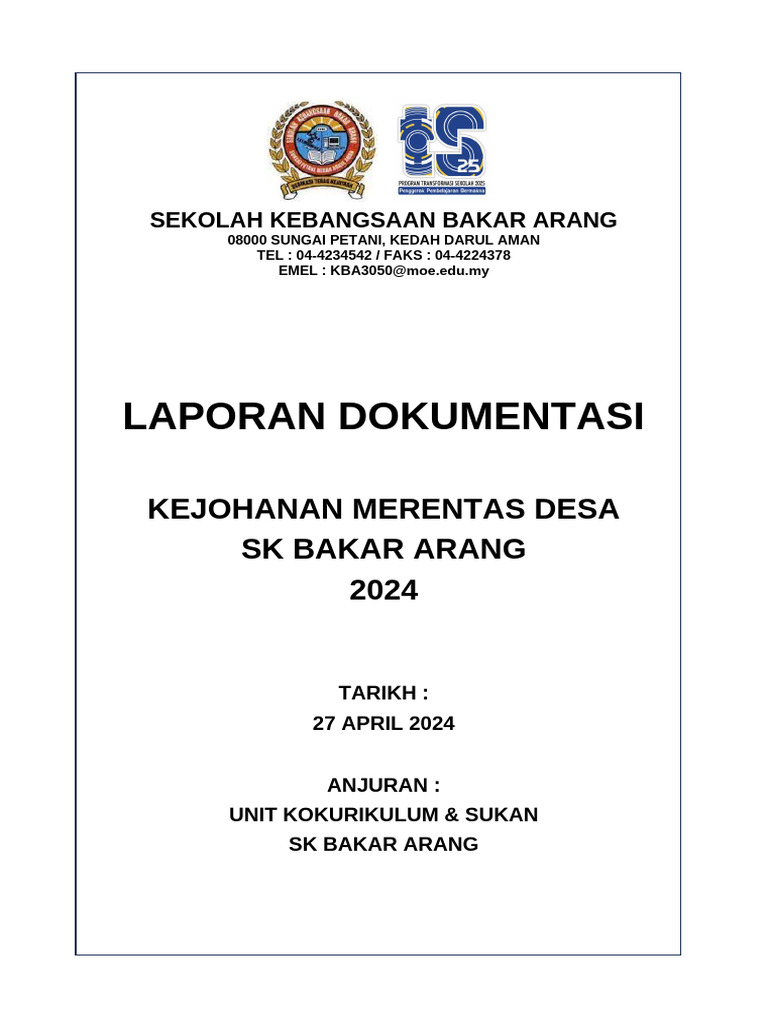 Format Laporan Dokumentasi Program | PDF