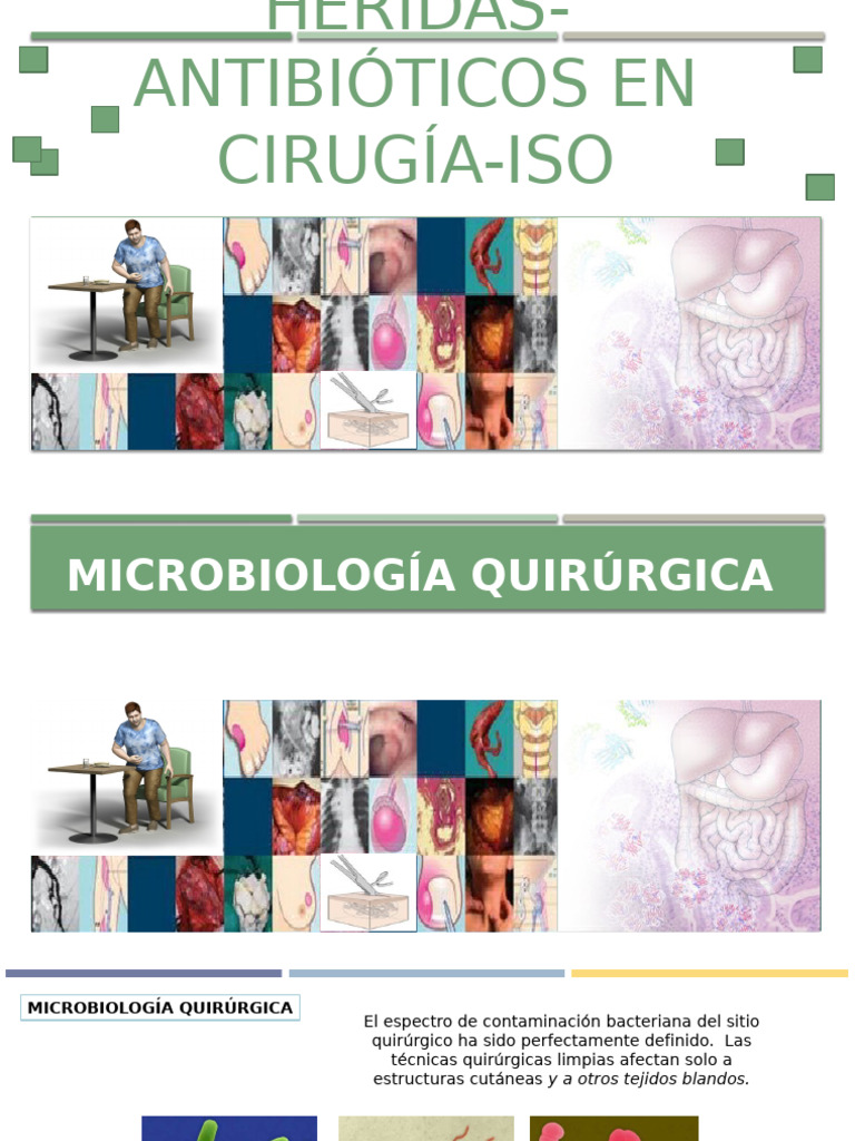 Clasificacion de Herida Qx. Iso. Antibioticos | PDF | Sistema inmune | Especialidades Medicas