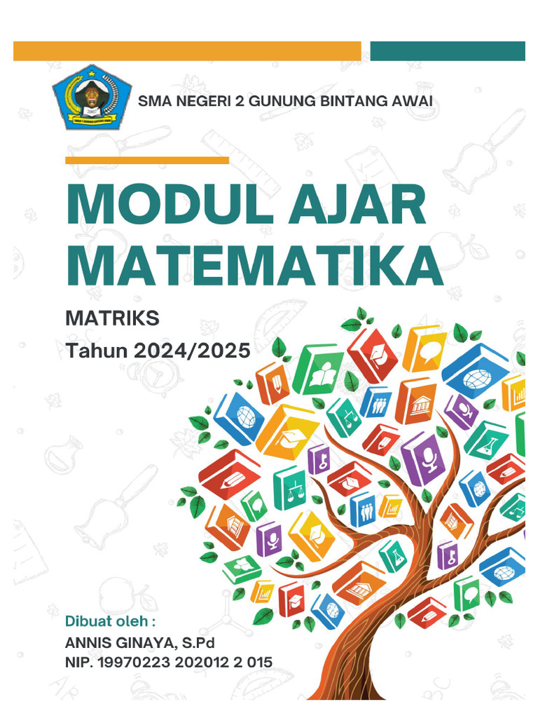 Modul Ajar Matematika - Matriks - Fase F - OAWREKEZMo | PDF