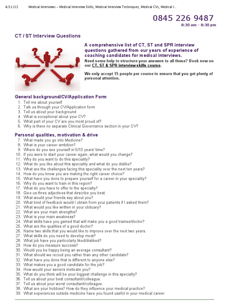Medical Interviews - Medical Interview Skills, Medical Interview ...