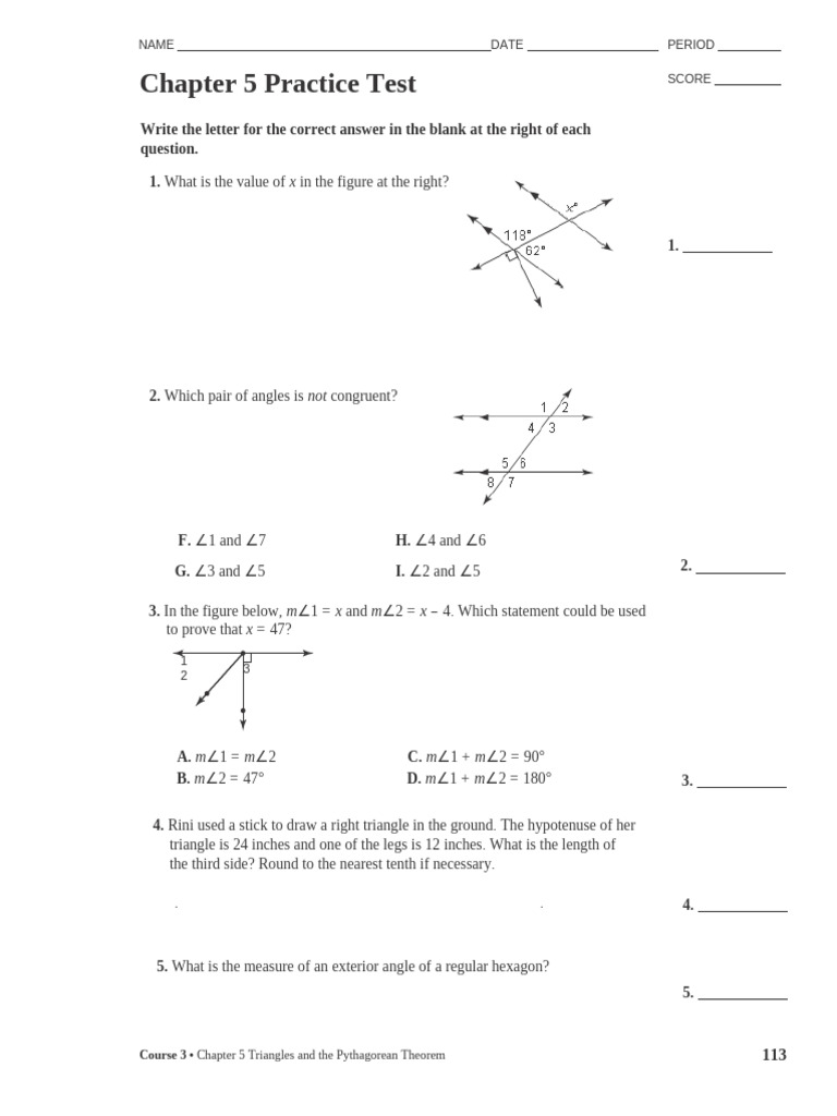 Pythagorean Theorem Practice Problems | PDF | Triangle | Mathematics