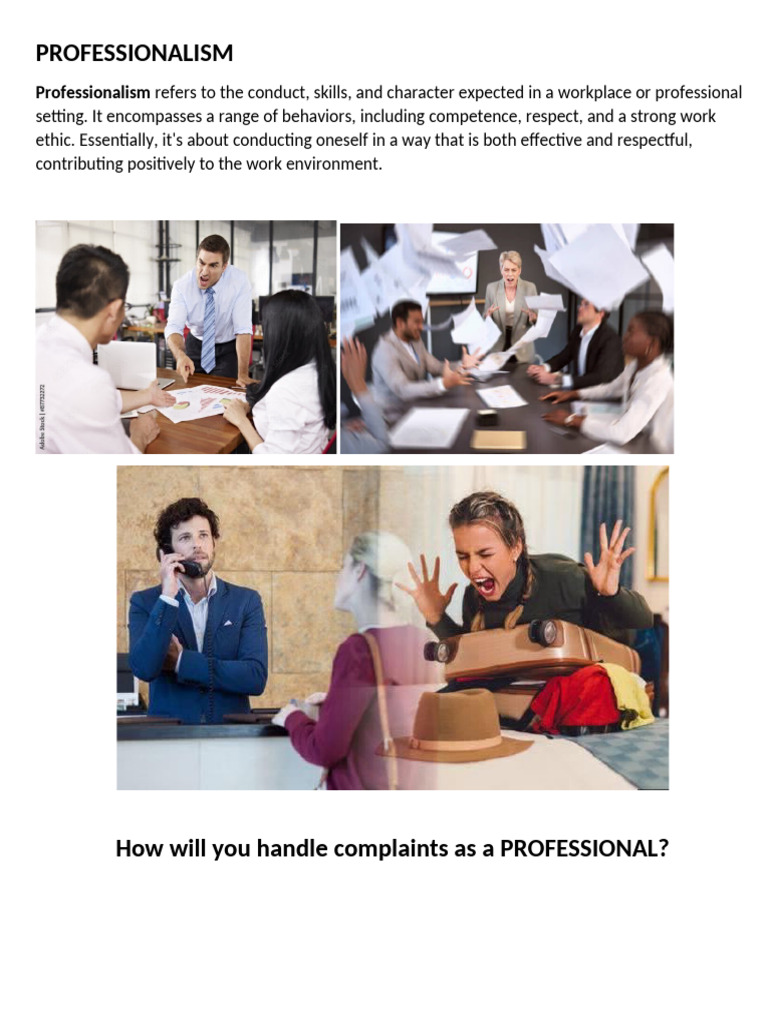Professionalism | PDF