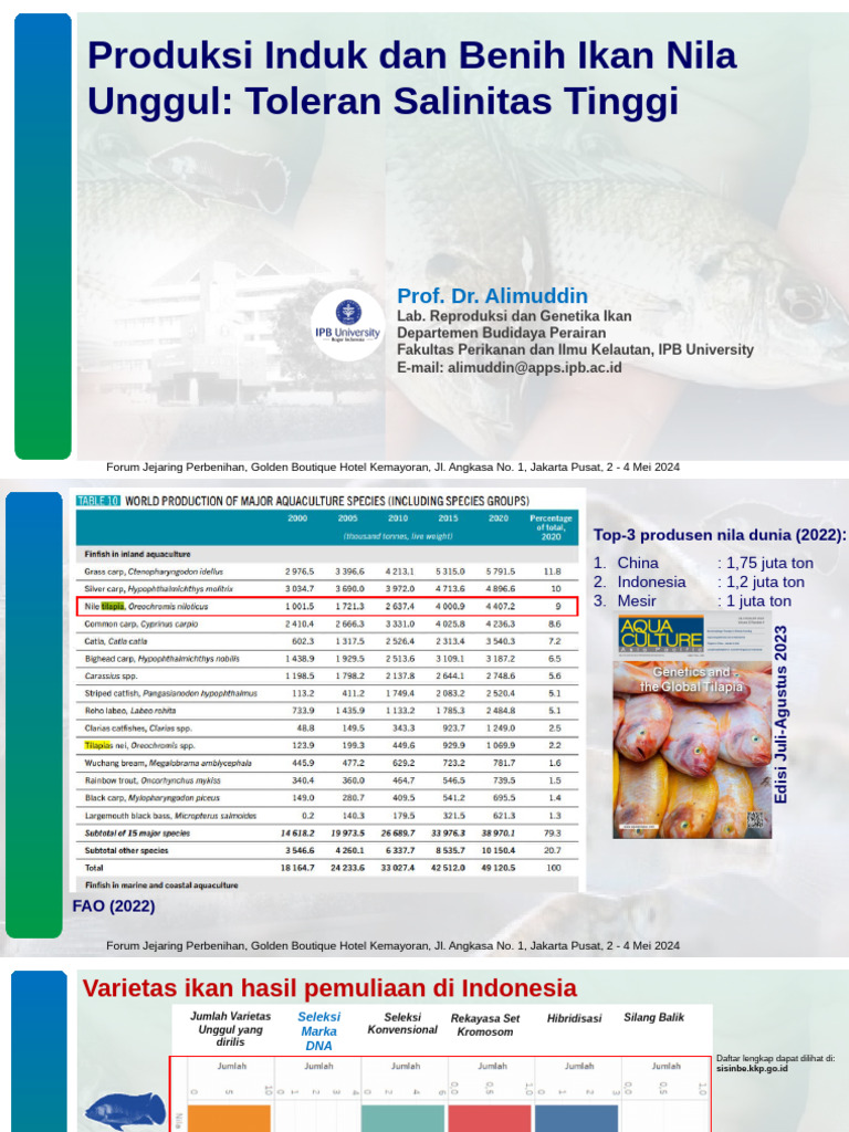 Alimuddin Forum Jejaring Perbenihan 2024 | PDF