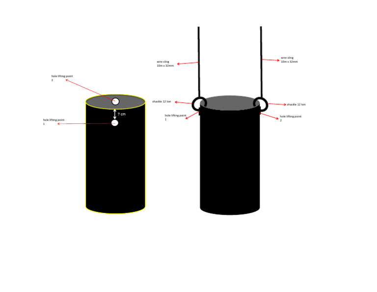 Sketsa Hole Lifting Point - 122826 | PDF