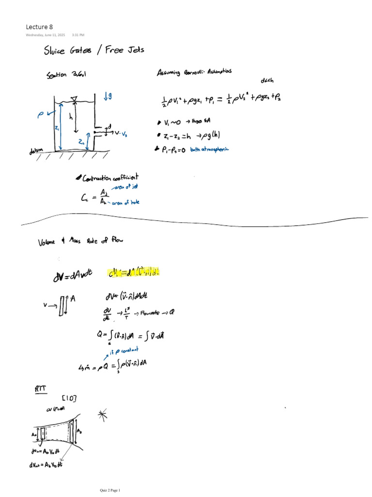 Fluids - Lecture 8 | PDF
