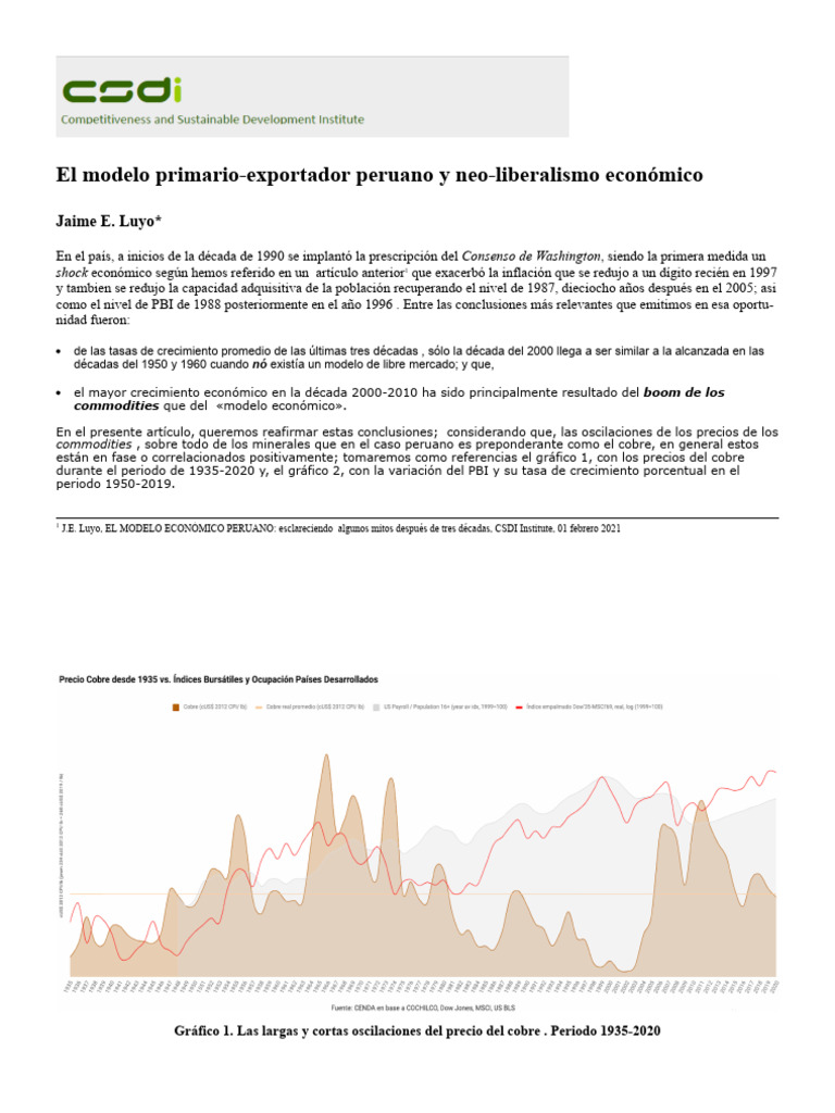 El Modelo Primario-Exportador Peruano y El Neoliberalismo Económico-13 ...