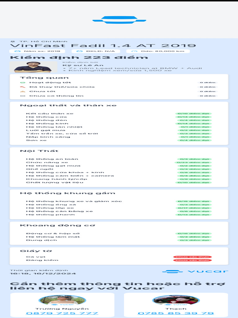 VinFast Fadil 1.4 at 2019 | PDF