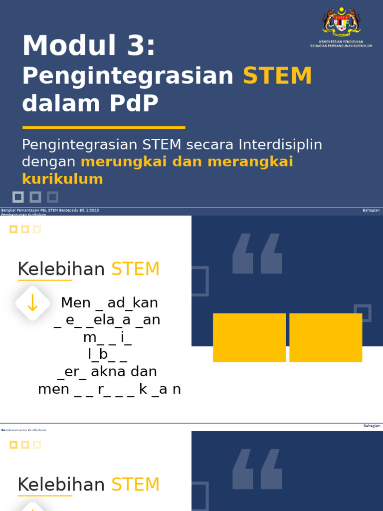 Modul 3 Rungkai Rangkai PBL STEM Sarawak Onsite | PDF