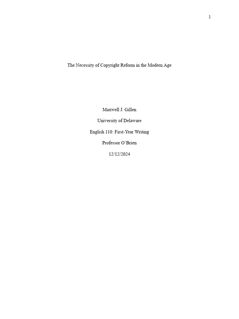 English 110 Research Paper Final Draft | PDF | Crimes | Crime & Violence