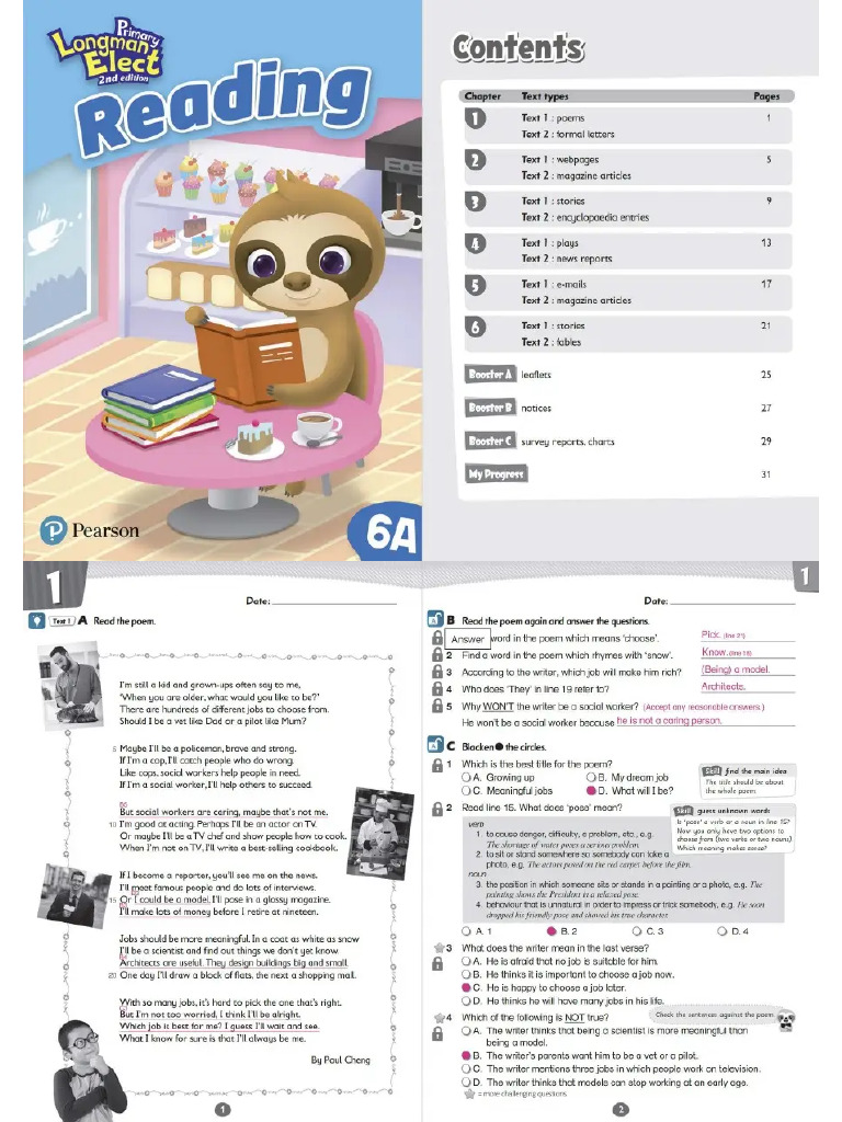 Reading 6A 答案 | PDF
