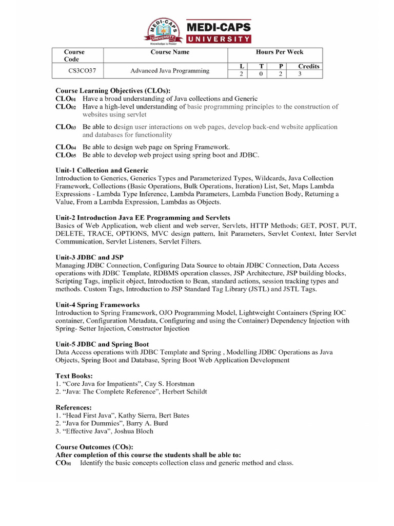 Advanced Java Programming | PDF