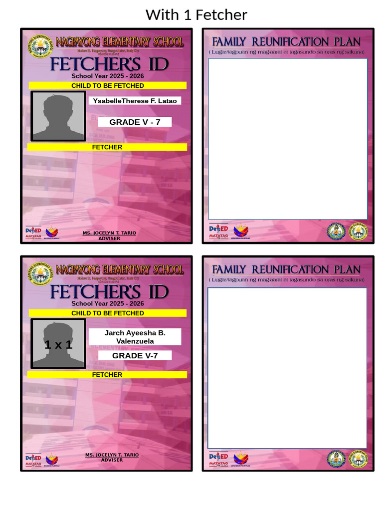 Grade 5 Fetchers Id | PDF