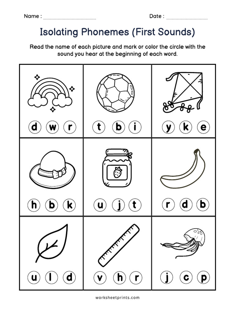 Isolating Phonemes 2 | PDF