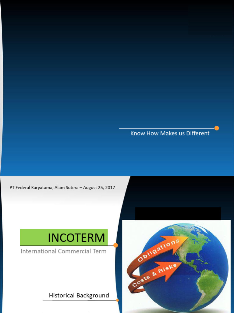 Understanding Incoterms: Key Definitions | PDF | Freight Transport ...