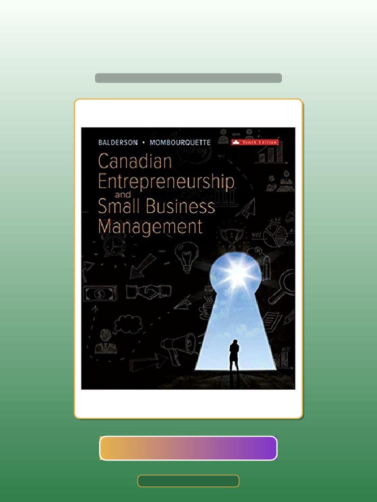 Real Test Bank Canadian and Small 10th Entrepreneurship Business ...
