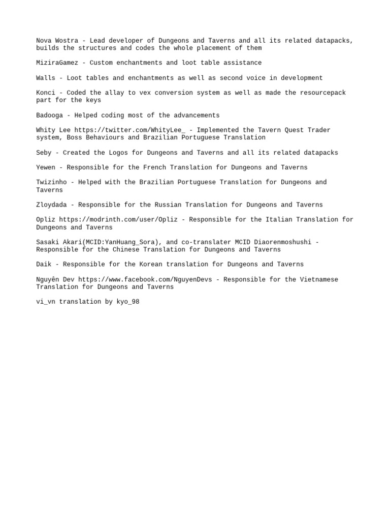 Credits | PDF