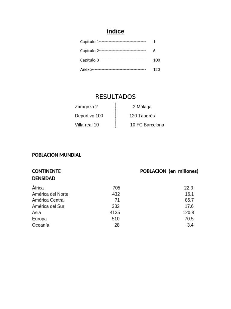 Ejercicio 3.1 Tabulaciones | PDF