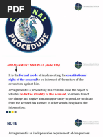 Arraignment Process Explained | PDF | Arraignment | Plea