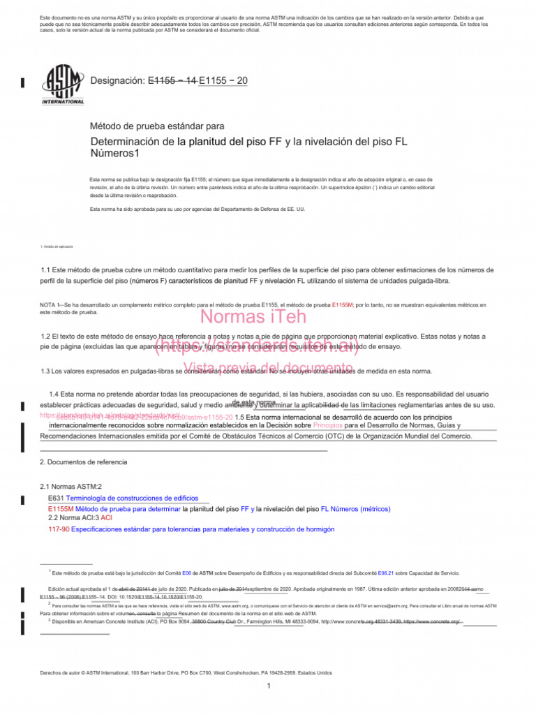 Astm E1155 20 | PDF | Medición | Estadísticas
