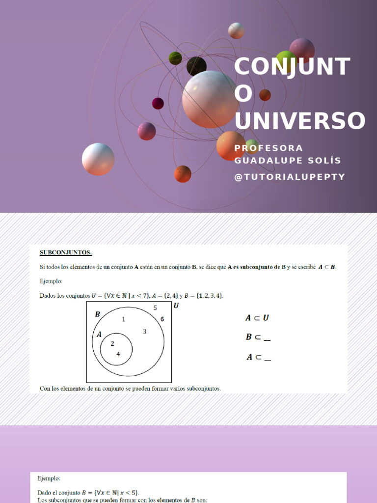 Conjunto Universo | PDF