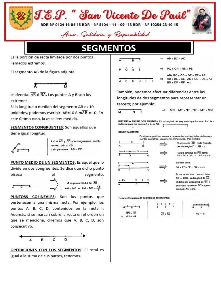 Tema 01 Segmentos | PDF