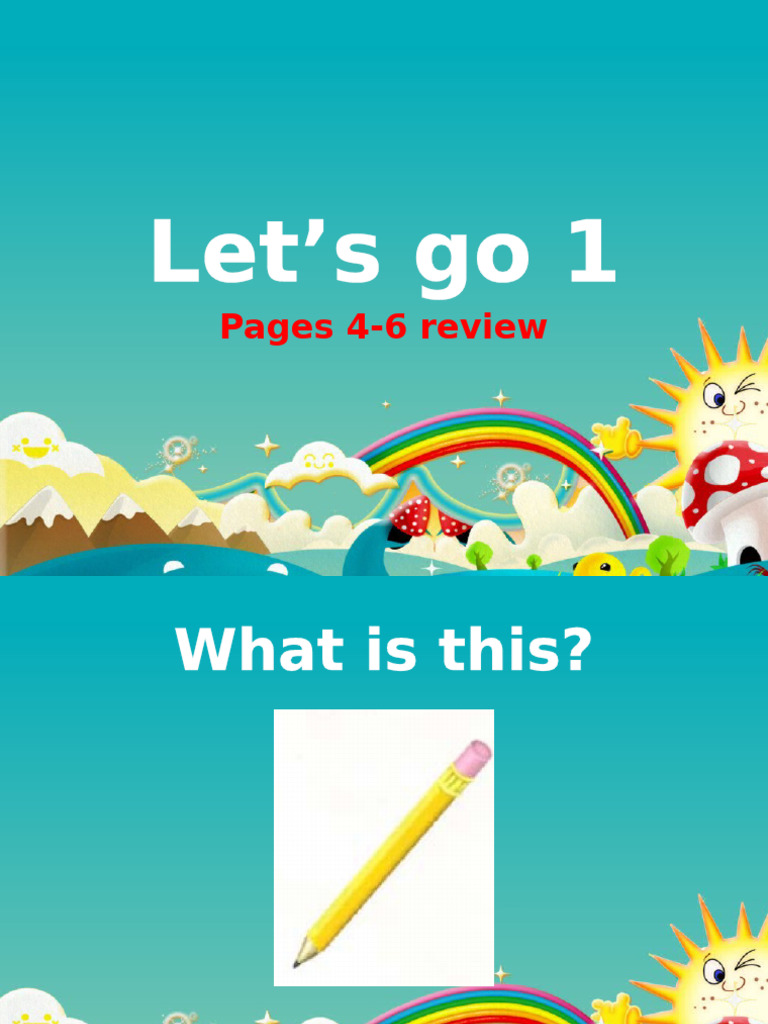Let's Go 1 Pages 4-6 Review Lesson | PDF