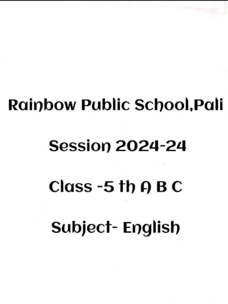 Class V English Grammar Chapter 2 Subject and Predicate | PDF | Subject (Grammar) | Linguistics