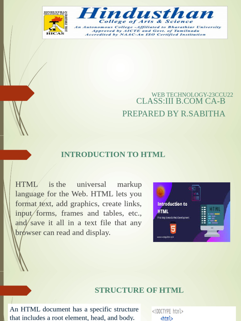 Web Technology Unit-2 | PDF | Html | Html Element