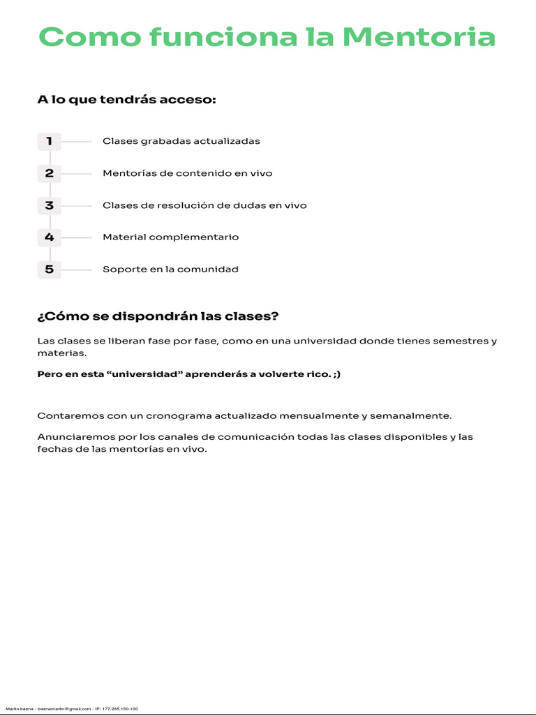 Como Funciona La Mentoria | PDF