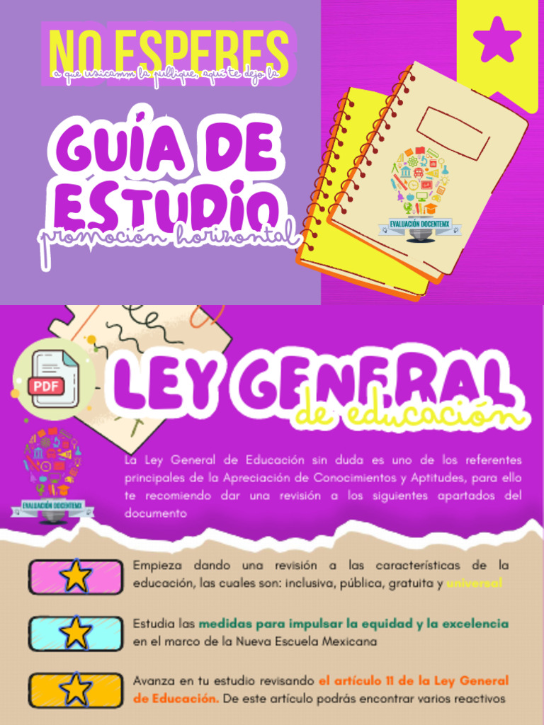 Guía de Estudio Promoción Horizontal (3) - Compressed | PDF | Salón de clases | Aprendizaje