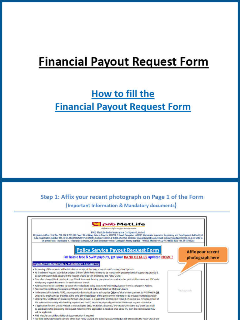 Financial Payout Request Form-Updated - tcm47-63340 | PDF | Financial ...