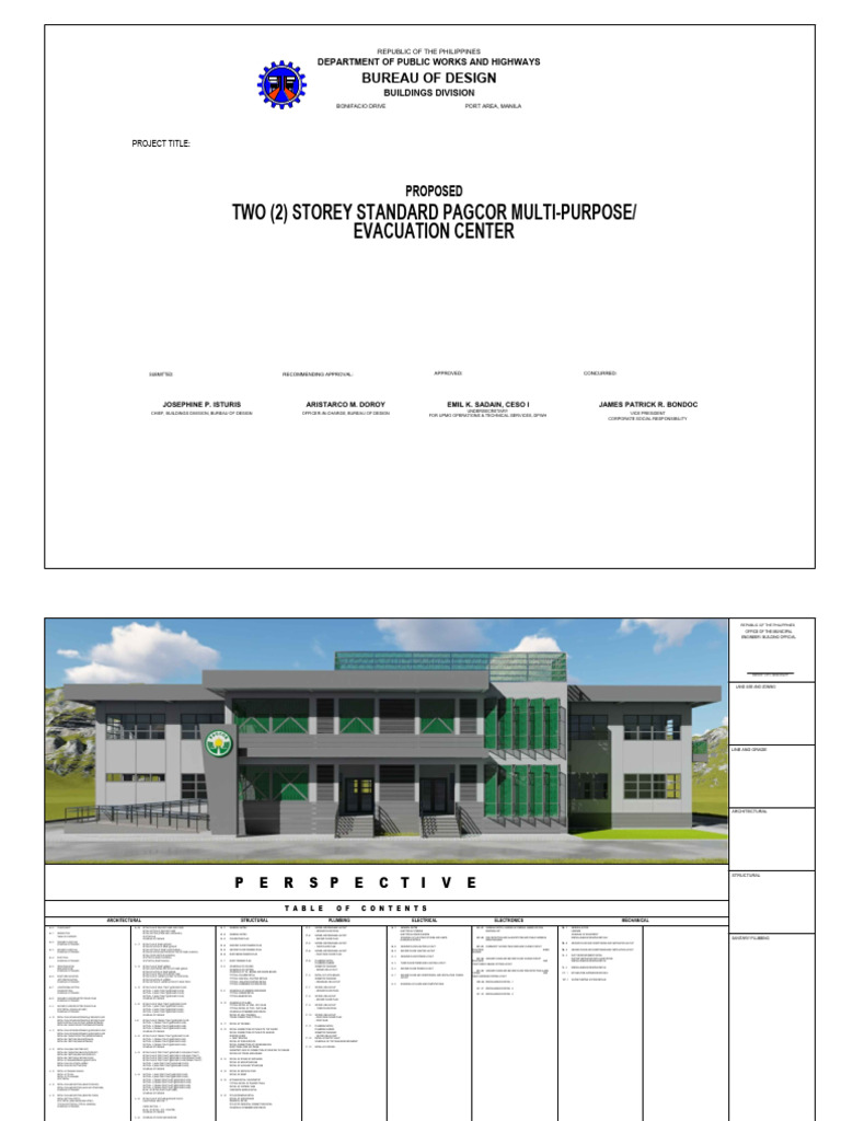 PAGCOR Multi-Purpose Center Plans | PDF | Stairs | Civil Engineering