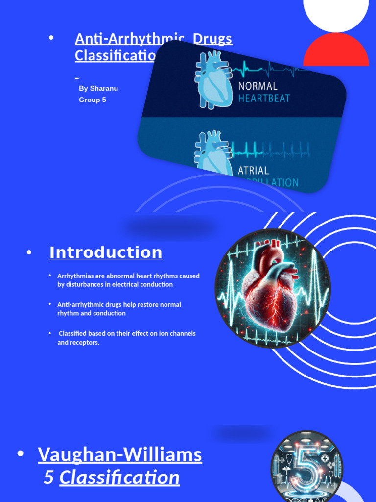 Classification of Antiarrhythmic Drugs | PDF | Medical Specialties ...