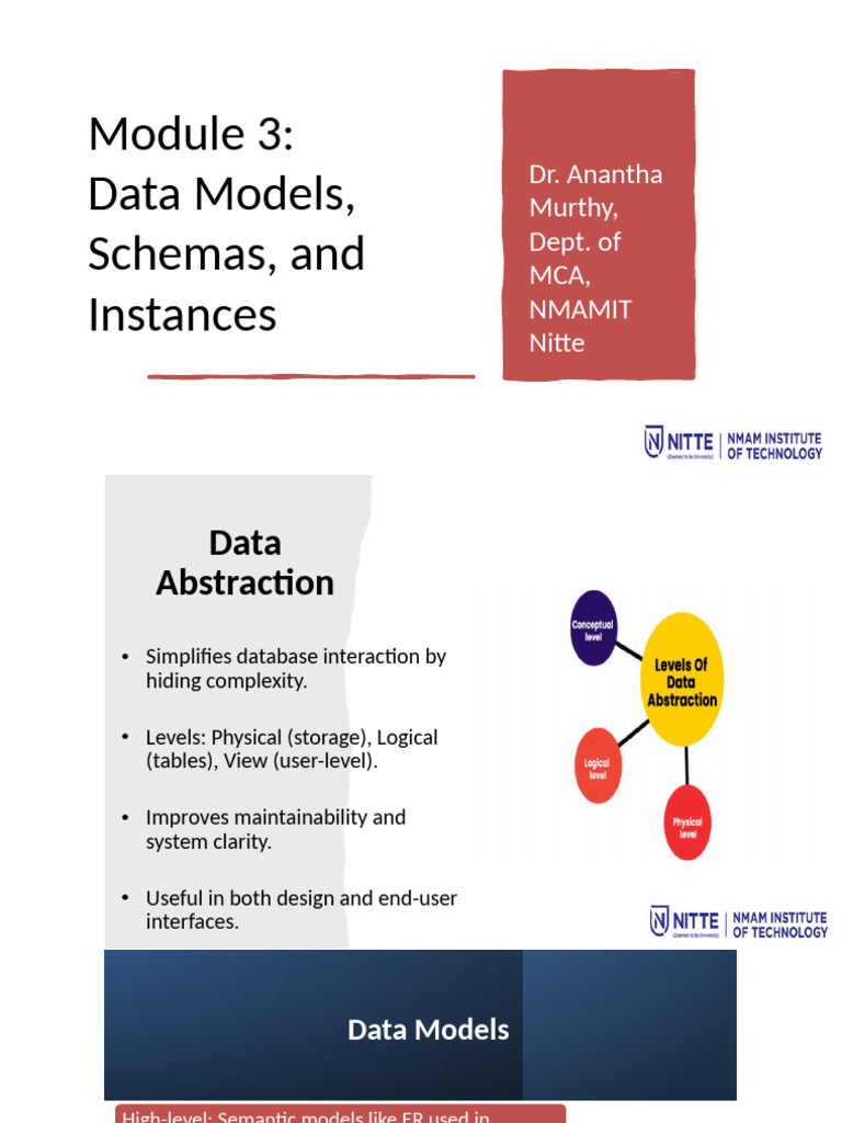 ADBS Module 3 Full Stylish | PDF | Databases | Conceptual Model