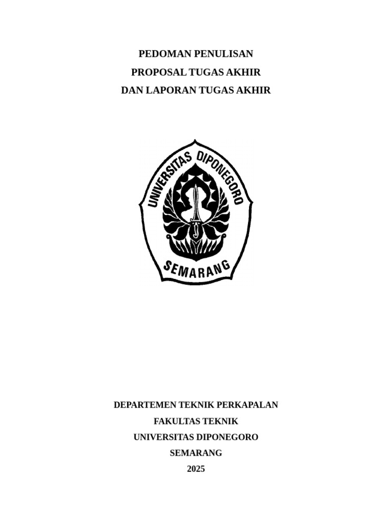 Pedoman Proposal Tugas Akhir Teknik | PDF