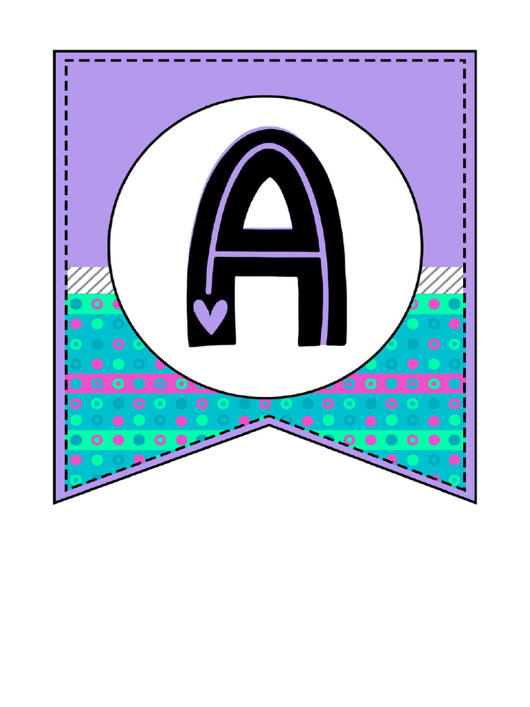 Classroom Banner Alphabet Letters Bunting PDF | PDF