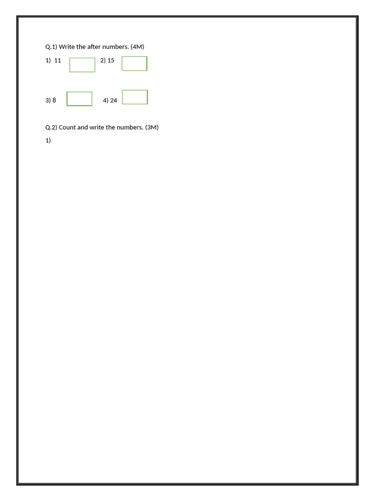 LKG Maths | PDF